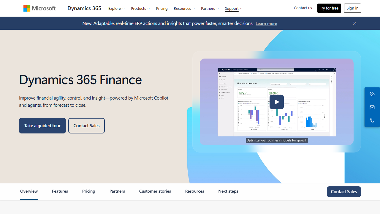 Dynamics 365 Finance & Operations — Microsoft enterprise ERP